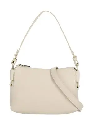 COCCINELLE Coccinelle Rebekka Grained Leather Mini Shoulder Bag Beige