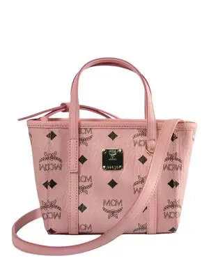 MCM Monogram Logo-Plaque Tote