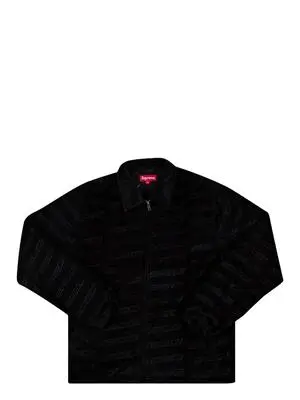 Supreme Debossed Logo Corduroy Jacket - Black
