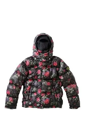 Supreme X Stone Island Printed Puffy Jacket - Black