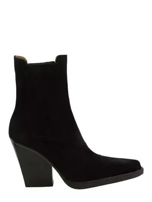 PARIS TEXAS Elastic-Panel Pointed-Toe Boots