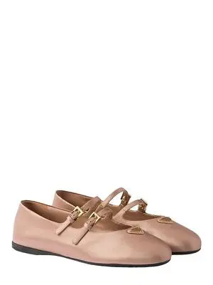 Prada Satin Ballerinas - Powder
