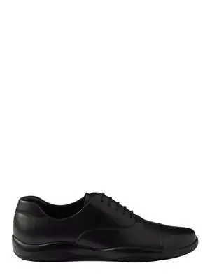 Prada Leather Sneakers - Black