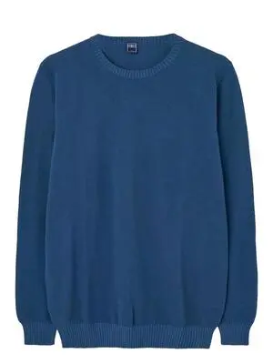 Fedeli Crew-neck Sweater - Blue