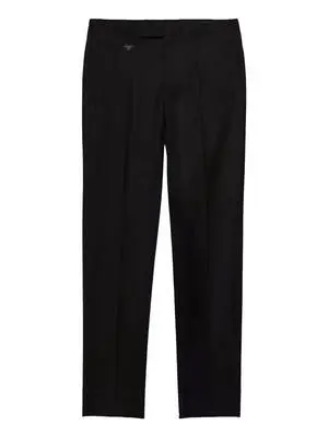 Prada Pleated-front Wool Trousers - Brown