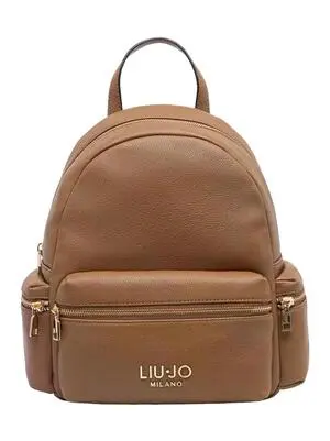 Liu Jo Logo-Lettering Backpack Brown