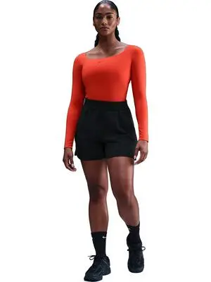 Nike Form Long-sleeve Bodysuit - Red