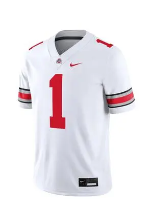 Nike Ohio State Buckeyes Dri-fit College Game Jersey - White