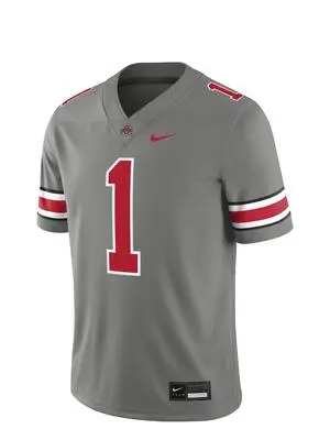Nike Ohio State Buckeyes Dri-fit College Game Jersey - Grey
