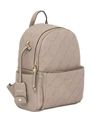 Liu Jo Logo-embossed Backpack - Neutrals