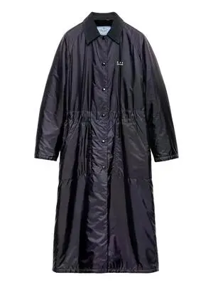 Prada Raglan-sleeve Patch-pocket Coat - Blue