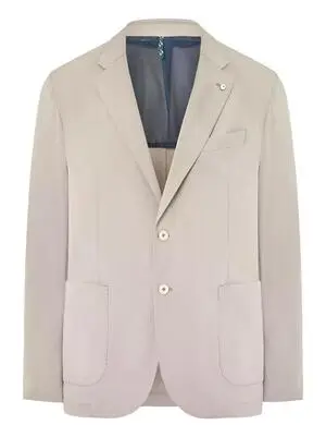 L.B.M. 1911 Button-fastening Patch-pocket Blazer - Neutrals