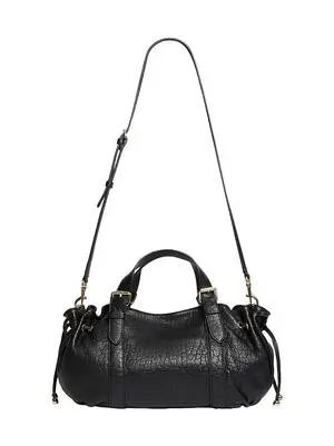 Gerard Darel 18h Leather Crossbody Bag - Black