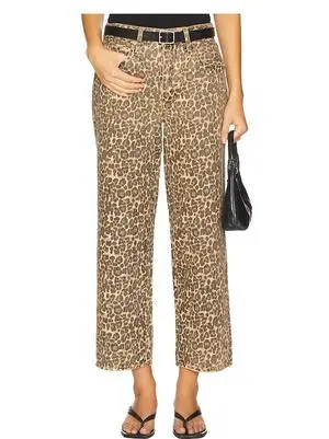 AMO Billie Wide Leg Jeans - Leopard