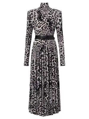 Norma Kamali Leopard-print Midi Dress - Multicoloured