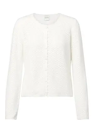Posse Helena Crochet Cardigan - White