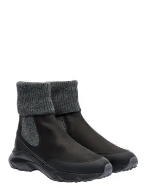 TOD'S Leather Chelsea Boots - Black