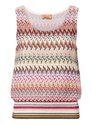 Missoni Zigzag Lamé Top - Multicoloured