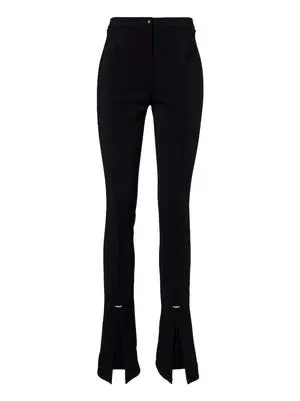 MUGLER High-rise Flared Trousers - Black