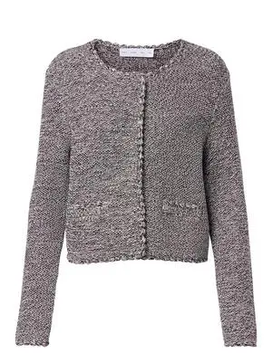 Proenza Schouler Nidia Macramé Cotton Jacket - Grey