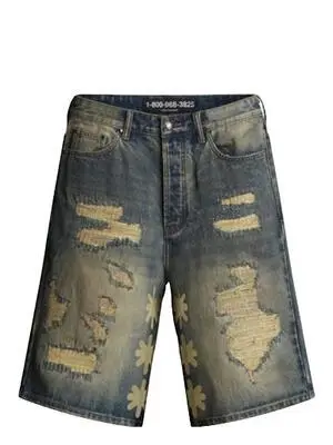 LOSTSHDWS LOSTSHDWS Dstry Denim Shorts Bone