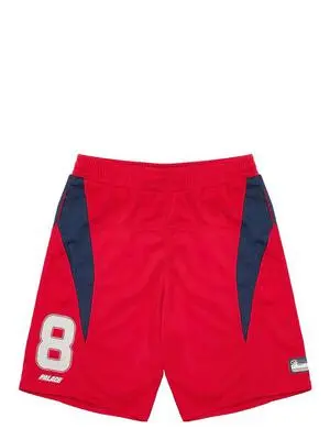 PALACE Mesh Team Shorts Red