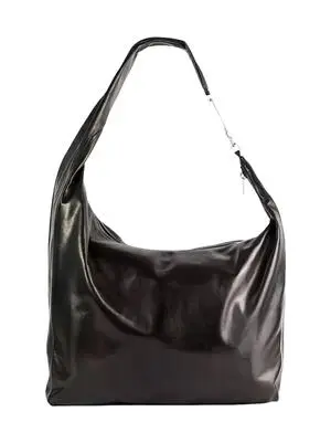 Rick Owens Gemini Shiny-calfskin Shoulder Bag - Black