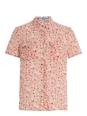 Prada Floral Georgette Shirt Multi