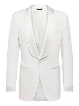 TOM FORD Shawl-lapel Welt-pockets Jacket - White