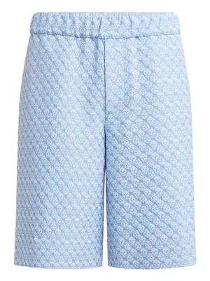 Alexander McQueen Skull Jacquard Pyjama Shorts - Blue Silve