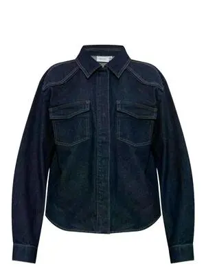 GESTUZ Double-pocket Denim Shirt - Blue