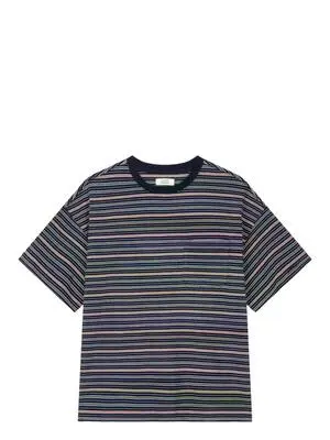STUDIO TOMBOY Striped Pocket T-shirt - Blue