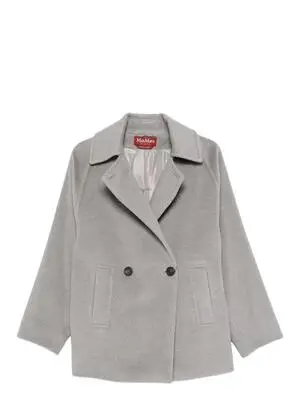 MAX MARA STUDIO Aryan Double-breasted Coat - Grey
