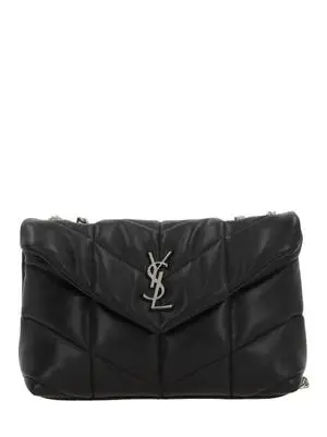 SAINT LAURENT Saint Laurent Quilted Nappa Leather Shoulder Bag