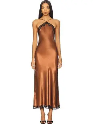 Rixo Harlan Dress - Bronze