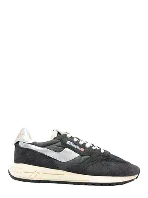 AUTRY Panelled Suede Sneakers - Black