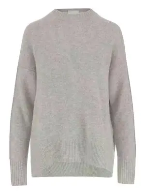 ALLUDE Cashmere Crew-neck Sweater - Grey