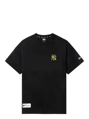 New Era Embroidered Logo T-shirt - Black
