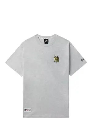 New Era Embroidered-logo T-shirt - Grey