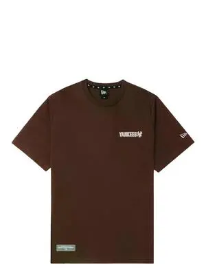New Era Logo-lettering T-shirt - Brown
