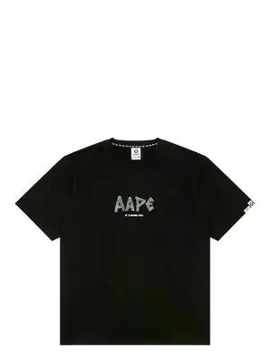 AAPE BY *A BATHING APE® Aape Universe Print T-shirt - Black