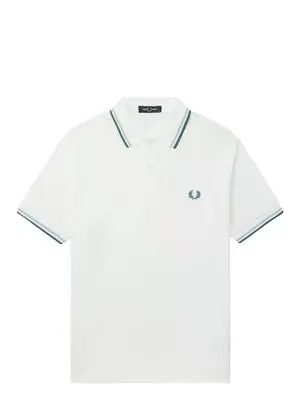 Fred Perry The Twin Tipped Polo Shirt - White