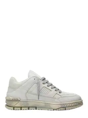 Axel Arigato Area Lo Perforated Leather Sneakers Neutrals