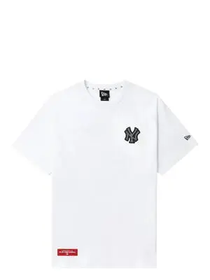 New Era Embellished-logo T-shirt - White