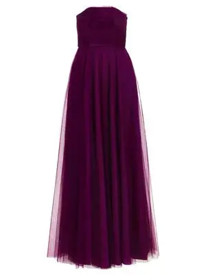 19:13 DRESSCODE Strapless Tulle Dress - Purple