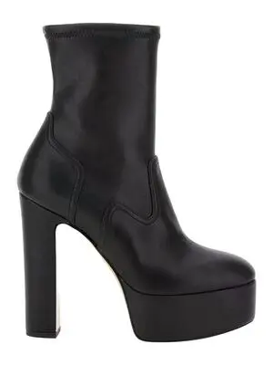 Casadei Patty Platform Boots - Black