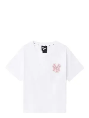 New Era Logo-embellished Crew-neck T-shirt - Neutrals