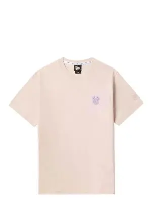New Era Embroidered-logo T-shirt - Pink