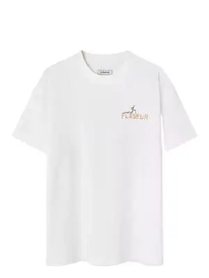 FLANEUR Logo-print T-shirt - White