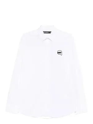 Karl Lagerfeld Logo-patch Shirt - White